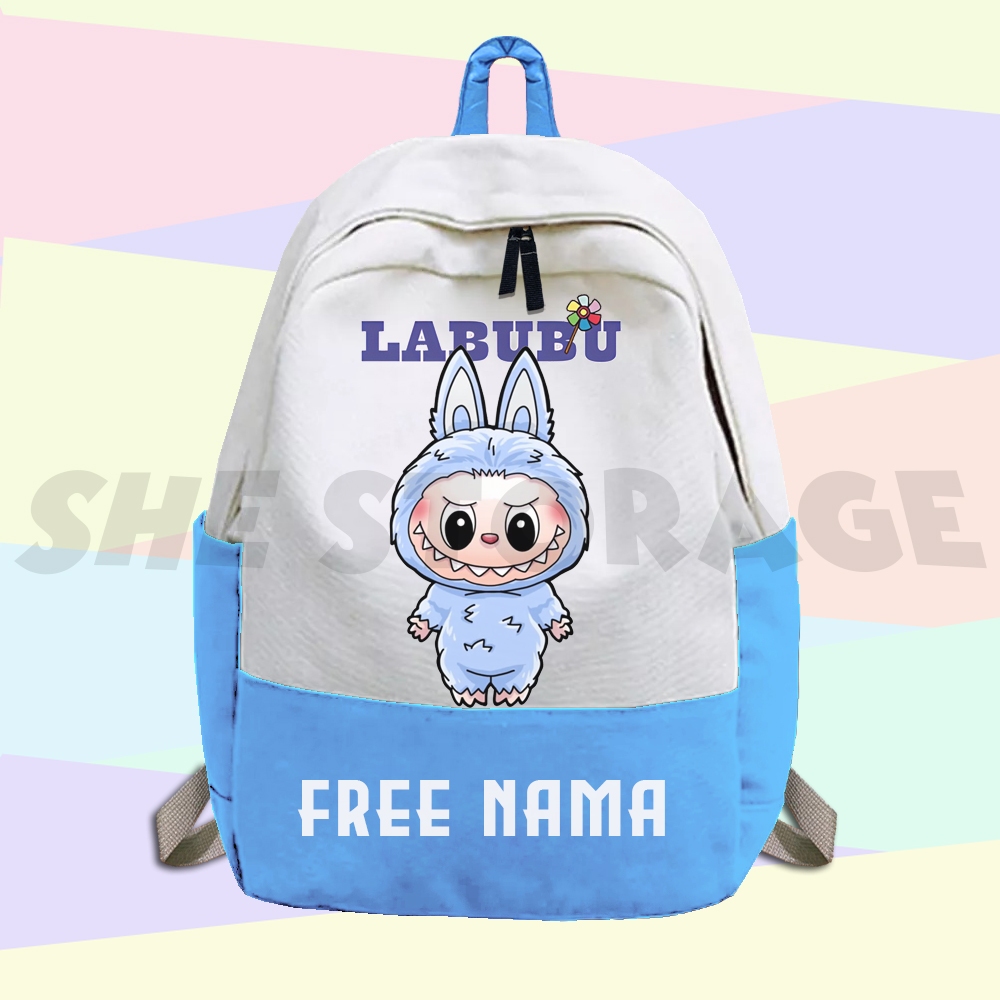 Jual FREE NAMA - TAS RANSEL ANAK TAS SEKOLAH ANAK KARAKTER LABUBU VIRAL BONEKA LABUBU VIRAL ...