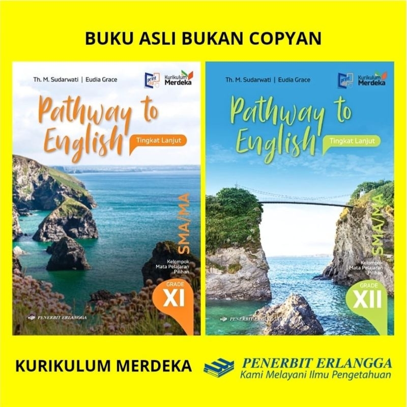 Jual PATHWAY TO ENGLISH TINGKAT LANJUT KELAS 11 12 SMA PENERBIT ERLANGGA KURIKULUM MERDEKA ...