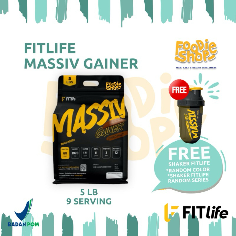 Jual Fitlife Massiv Gainer 5 lbs 2260 gram (MPro Upgraded) | Shopee ...
