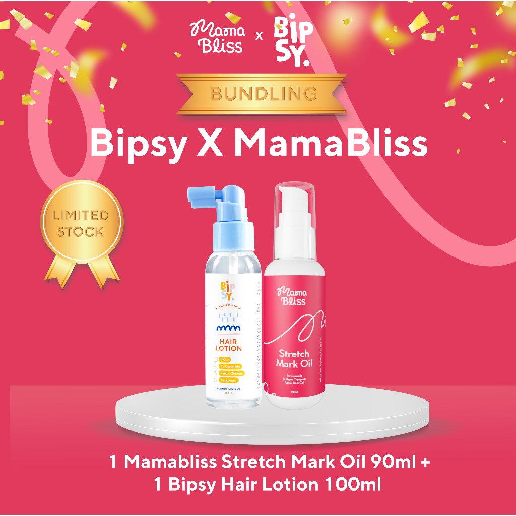 Jual BIPSY HAIR LOTION 100ML & MamaBliss Stretchmark Oil 90ml [Paket ...