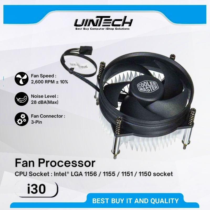 Jual Cooler Master i30 Fan Processor CPU Cooler Intel LGA 115X 1150 ...
