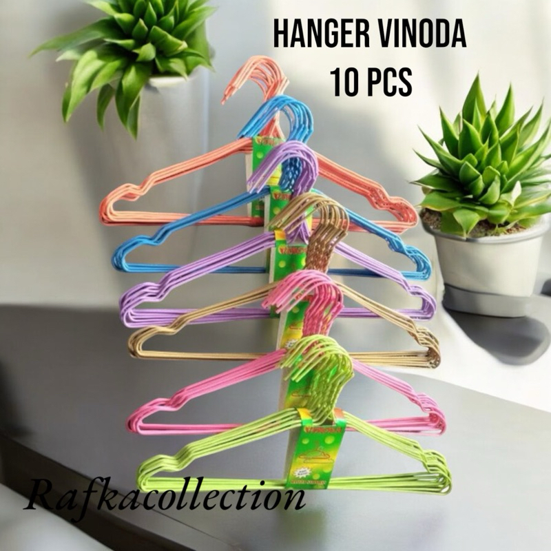 Jual Hanger Gantungan Baju warna isi 10 pcs Hanger Baju Kuat dan Murah ...