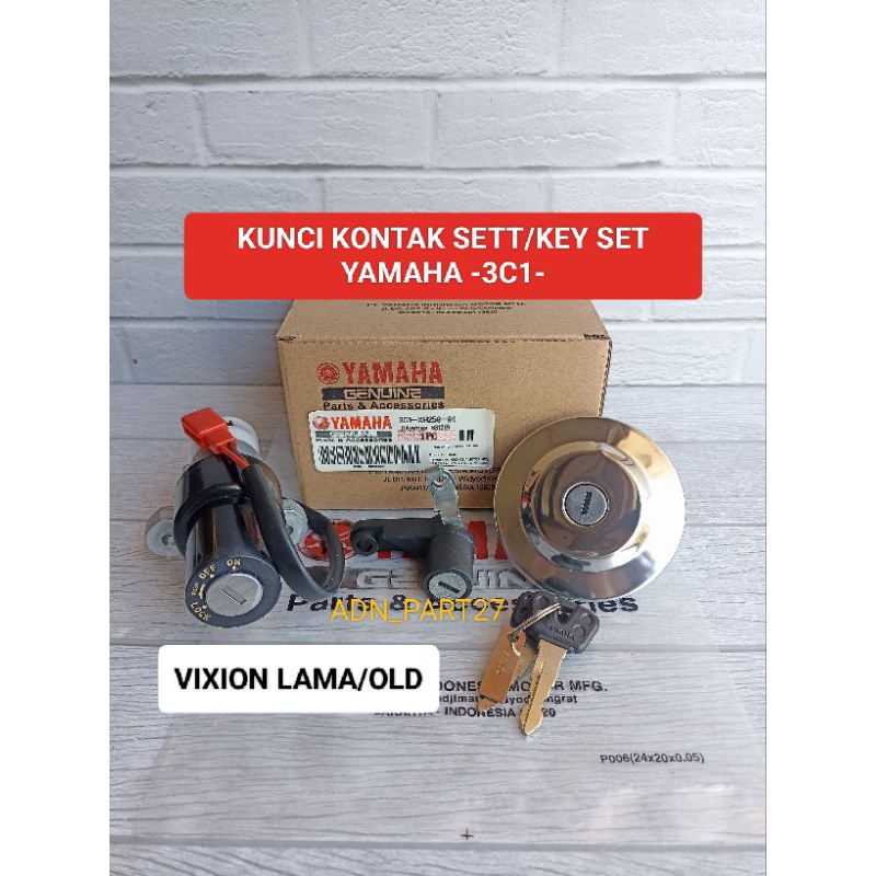 Jual kunci kontak sett (3C1) key sett Yamaha Vixion lama/old | Shopee ...