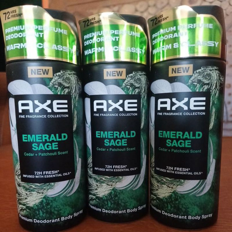 Jual Axe Deodorant Spray EMERALD SAGE 135 ML | Shopee Indonesia