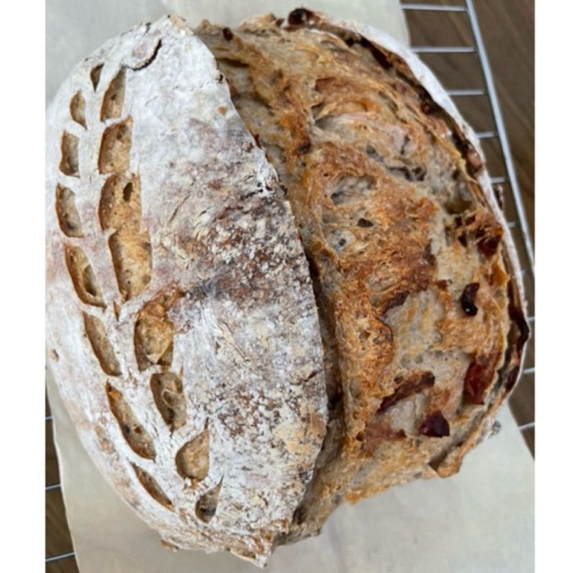 Jual Sourdough walnut cranberry Roti Gandum sehat Fermentasi Ragi Liar ...
