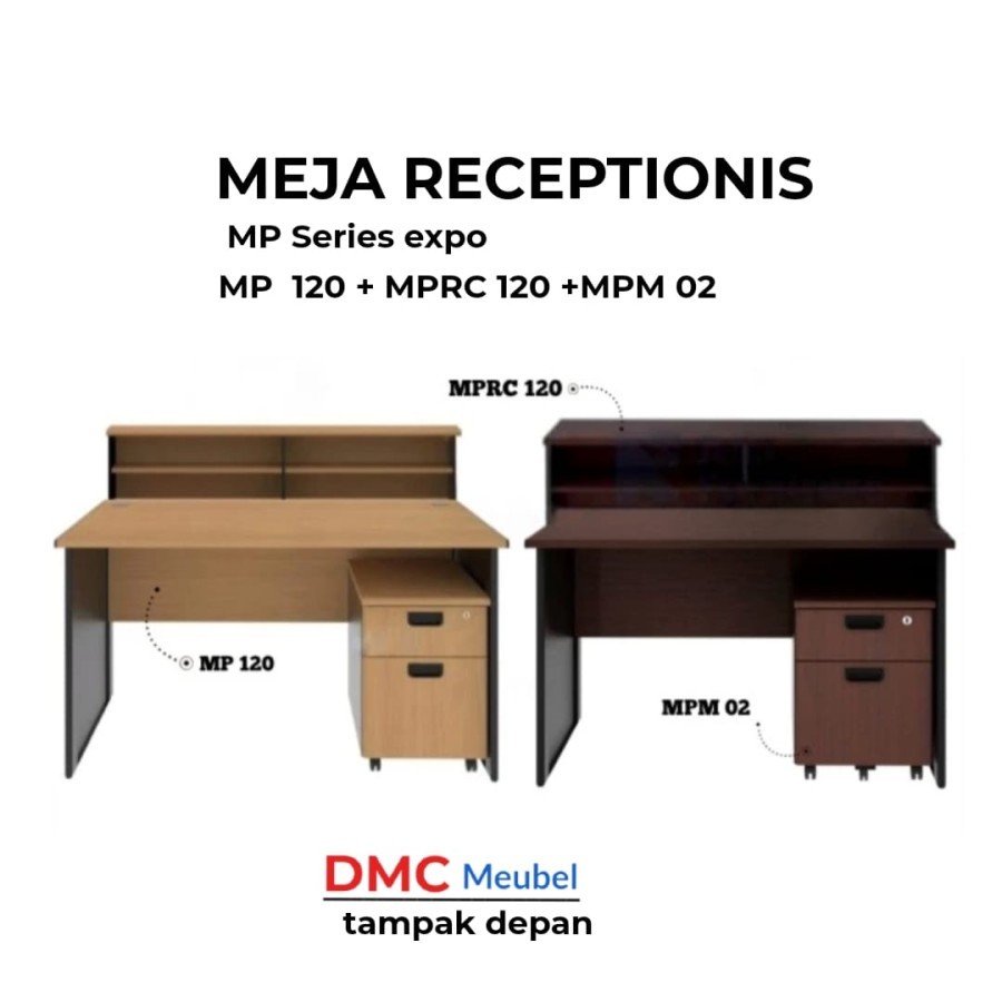 Jual Meja Receptionis Meja Counter Meja Kasir 120 Meja tulis Meja Kantor TKDN MP 120 EXPO ...