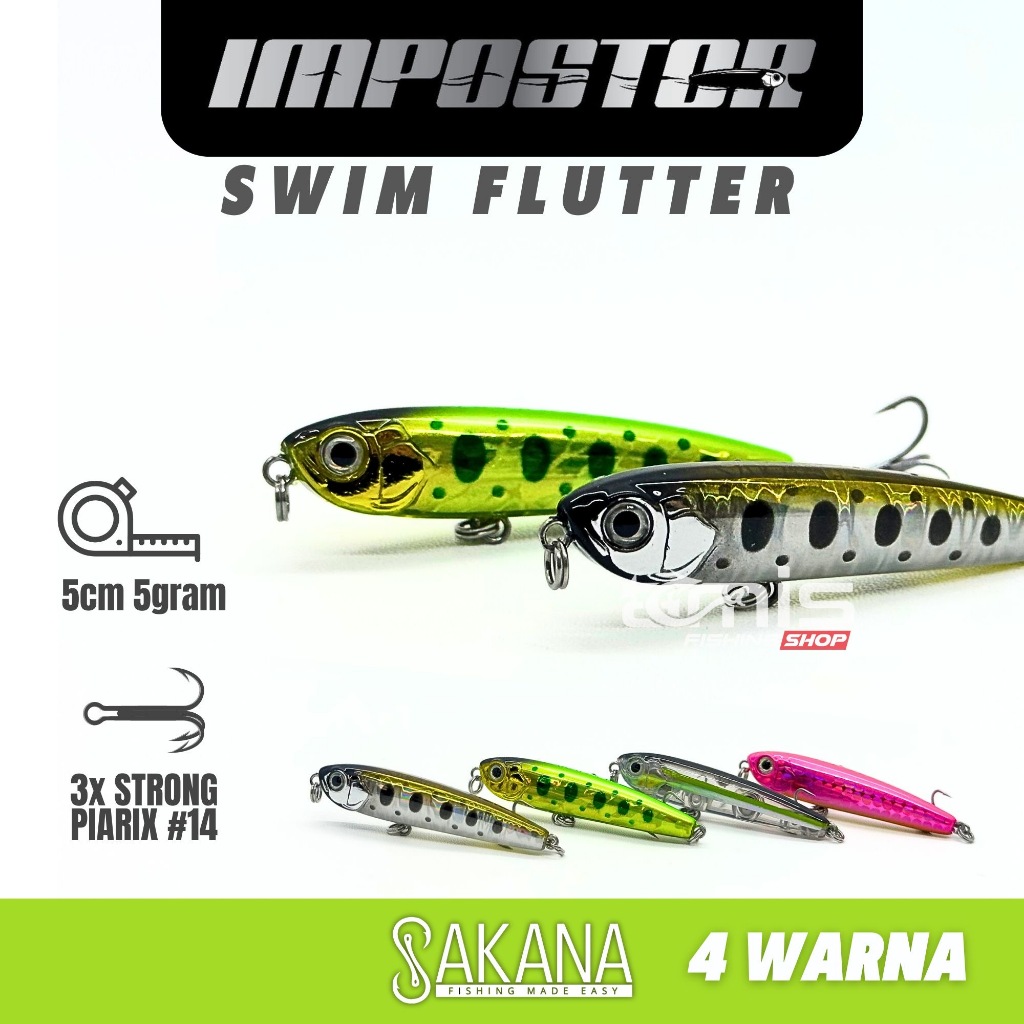 Jual Sakana Impostor Swim Flutter Pencil Bait Swimmer Umpan Casting UL Lure | Shopee Indonesia