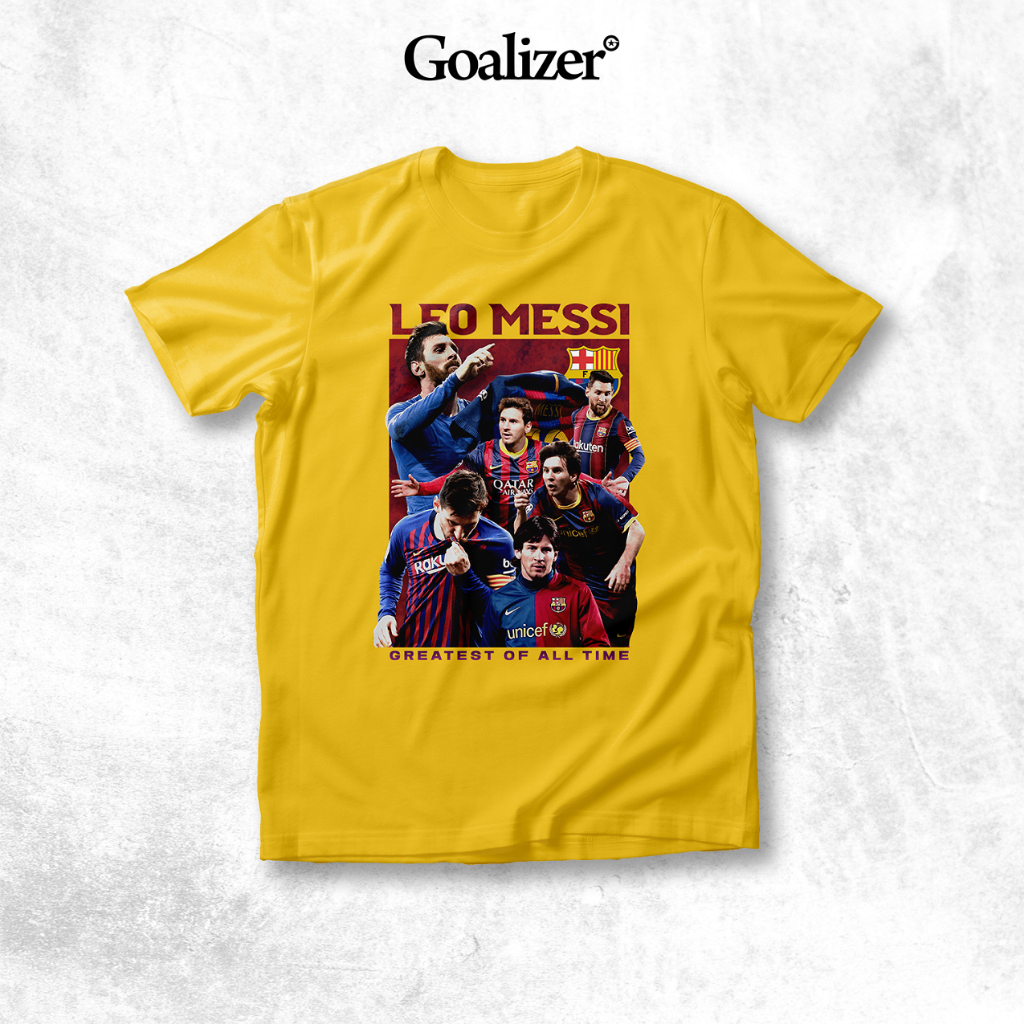 Jual Goalizer - T-Shirt LIONEL MESSI - GREATEST OF ALL TIME - Kaos ...