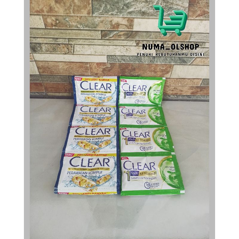 Jual SHAMPO CLEAR SACHET 1 Renceng (24pcs) & ½ Renceng (12pcs) | Shopee ...