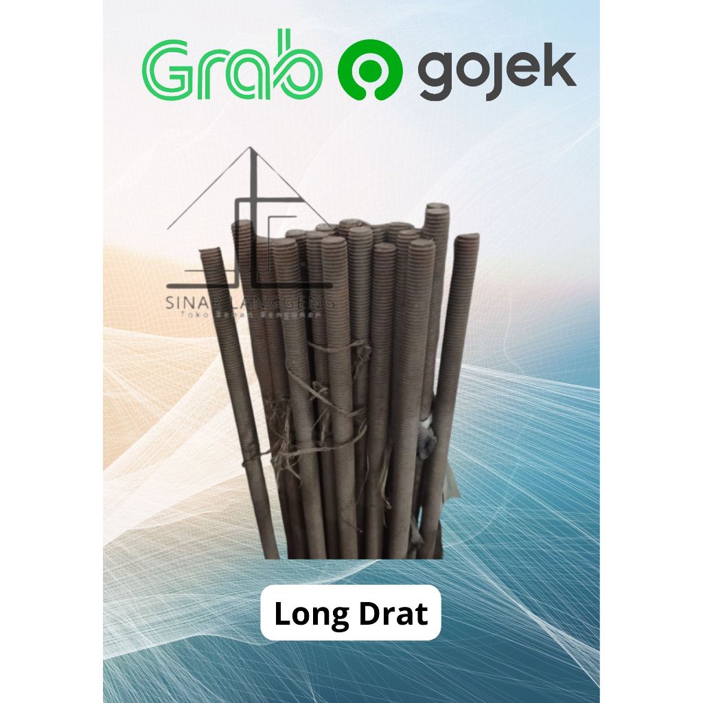 Jual Longdrat / Stud Bolt / AsDrat / As Long Drat Besi Hitam M6, M8 ...
