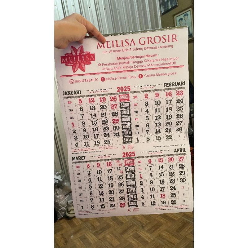 Jual Kalender 2025 HVS 3 Lembar | Shopee Indonesia
