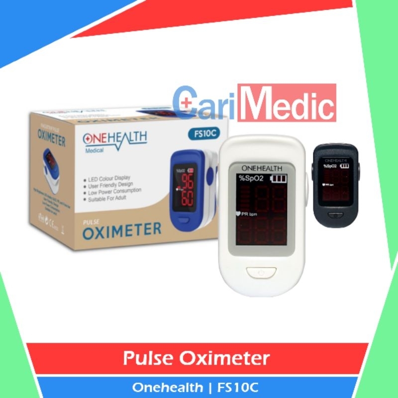 Jual Fingertip Pulse Oximeter OneHealth | Alat Ukur Saturasi Oksigen ...