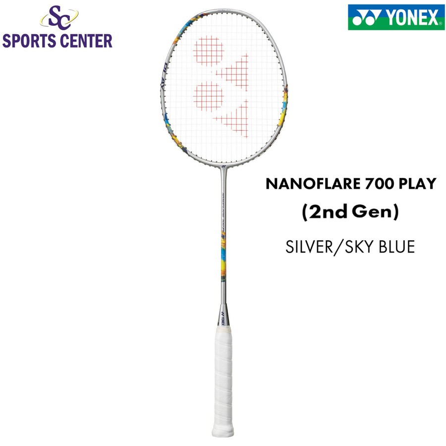 Jual New Raket Badminton Yonex Nanoflare 700 Play 2ND GEN Silver / Sky Blue | Shopee Indonesia