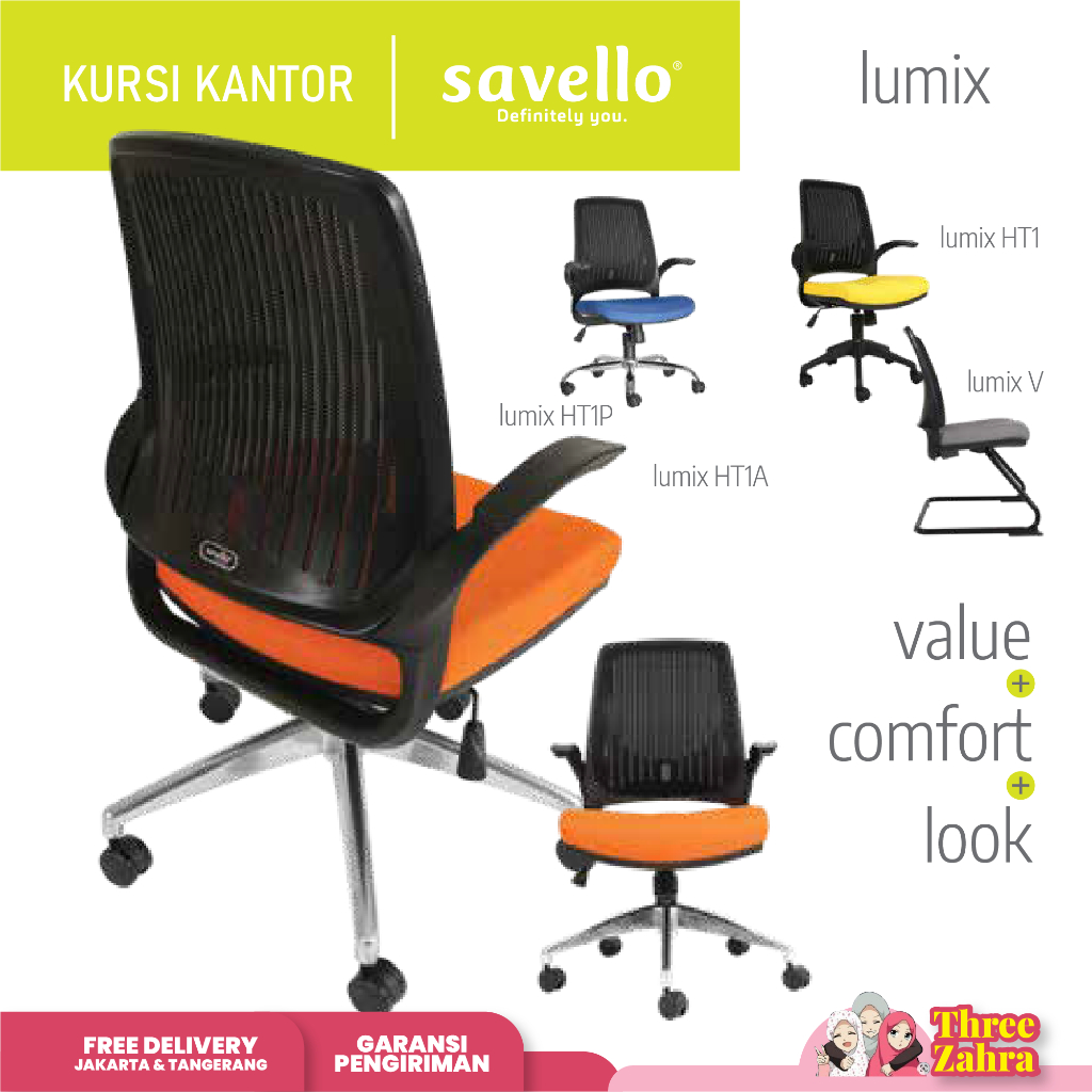 Jual Kursi Kantor Savello Lumix/ Kursi Kerja / Kursi Staff | Shopee ...