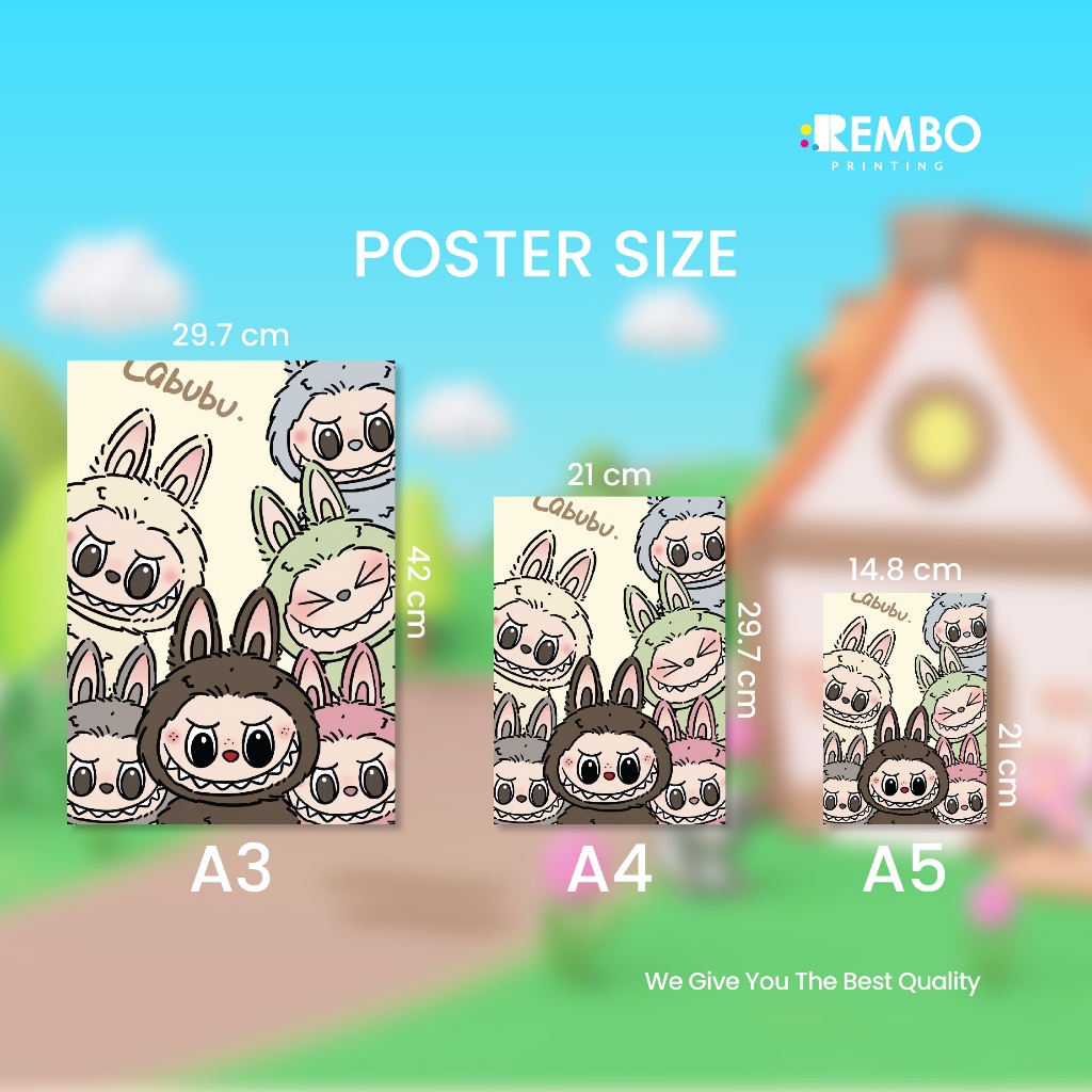 Jual Cetak Poster LABUBU / Poster Labubu / Poster Aesthetic / Poster ...