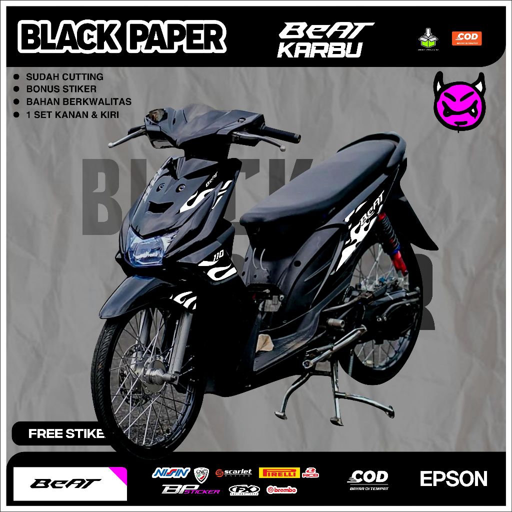 Jual STRIPING BEAT KARBU SIMPEL 2008 2009 2010 2011 2012 2013 ( TUR 118 ...