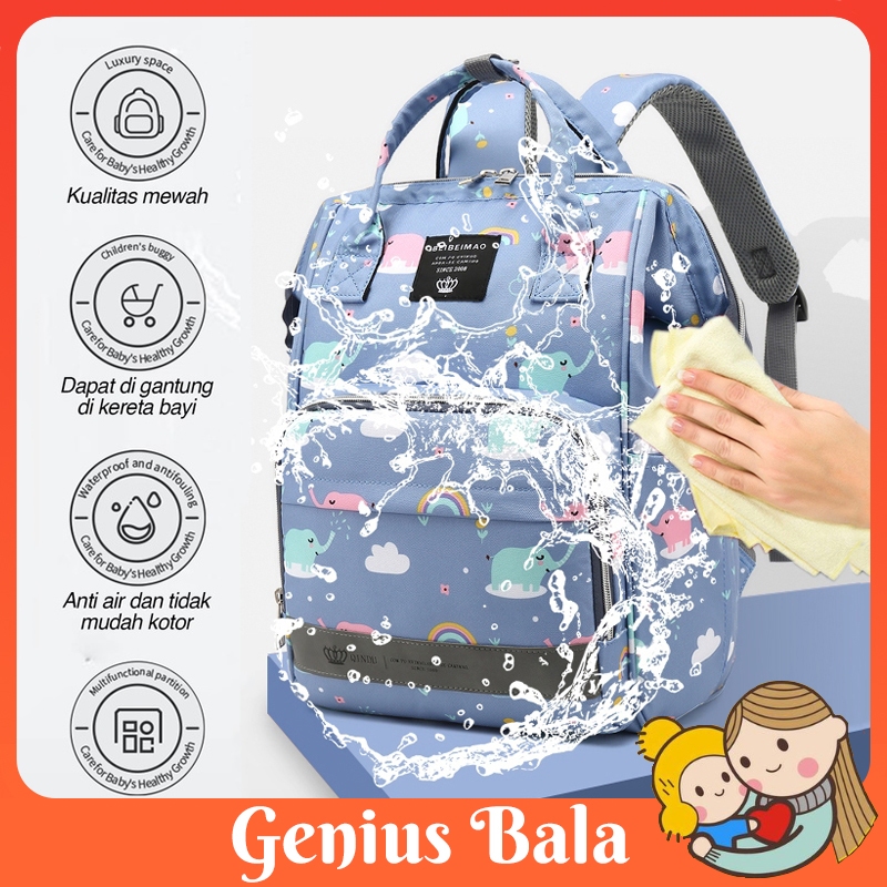 Jual Genius Bala Tas diaper Bayi Multifungsi Baby diapers bag Perawatan ...