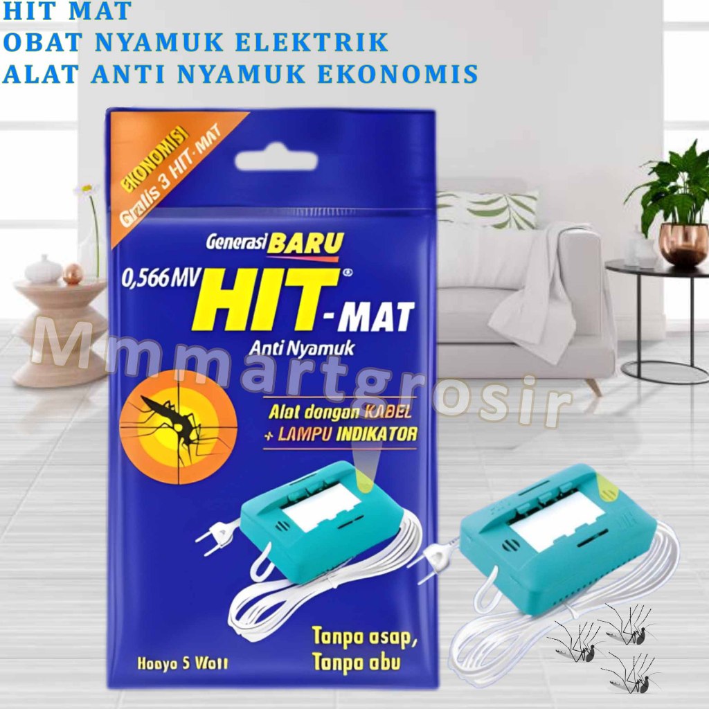 Jual Hit Mat / Obat Nyamuk Elektrik / Alat Anti Nyamuk Ekonomis + Lampu / 5 Watt | Shopee Indonesia