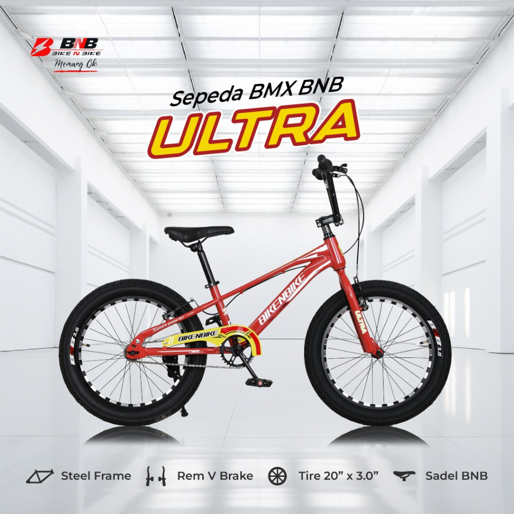 Jual Sepeda Anak Laki BMX BNB ULTRA Ukuran 20Inch Ban Jumbo Rem V-Brake ...