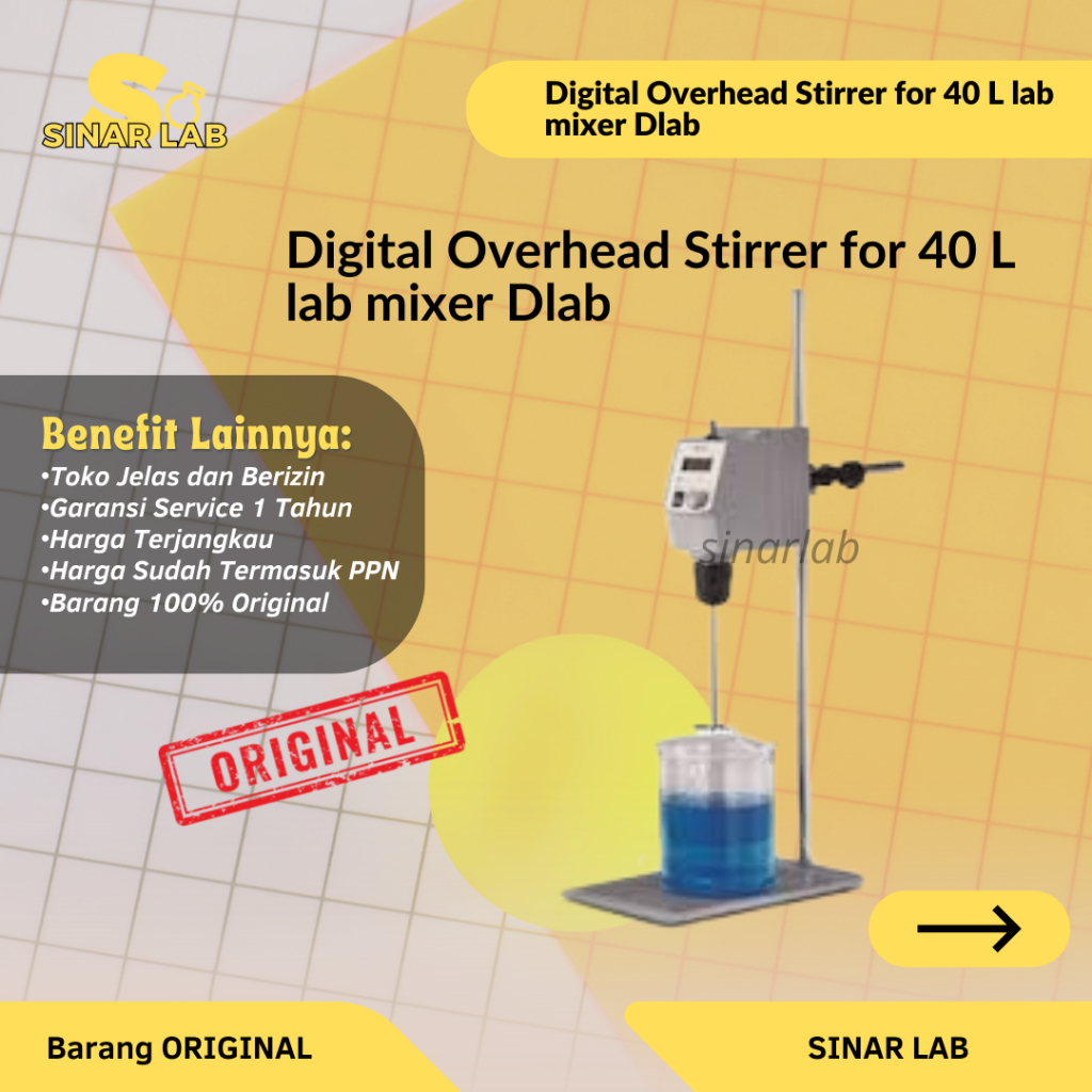 Jual Digital Overhead Stirrer for 40 L lab mixer Dlab | Shopee Indonesia