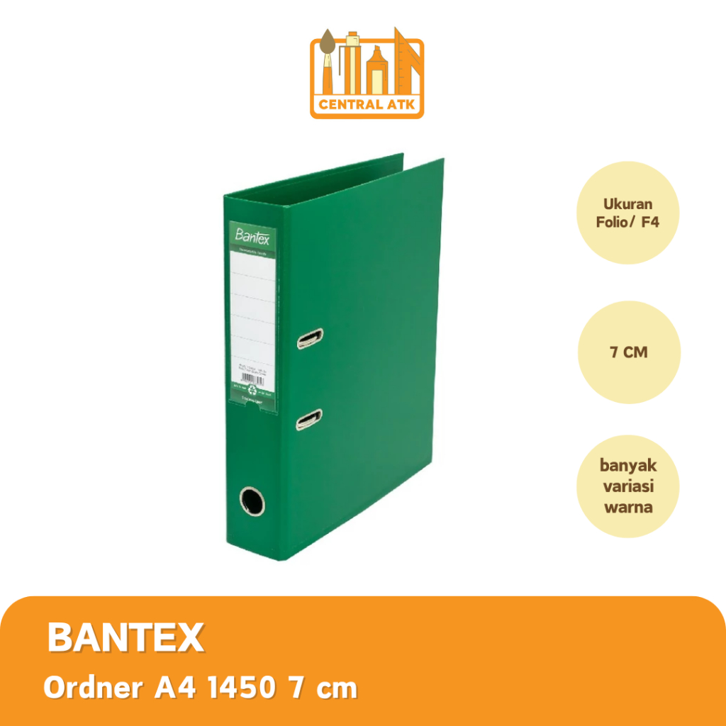 Jual ORDNER BANTEX A4 1450-15 7cm WARNA GRACE GREEN | Shopee Indonesia