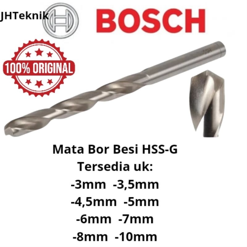 Jual JHTeknik Mata Bor Besi Putih HSS-G BOSCH 100% ORIGINAL/Mata Bor ...