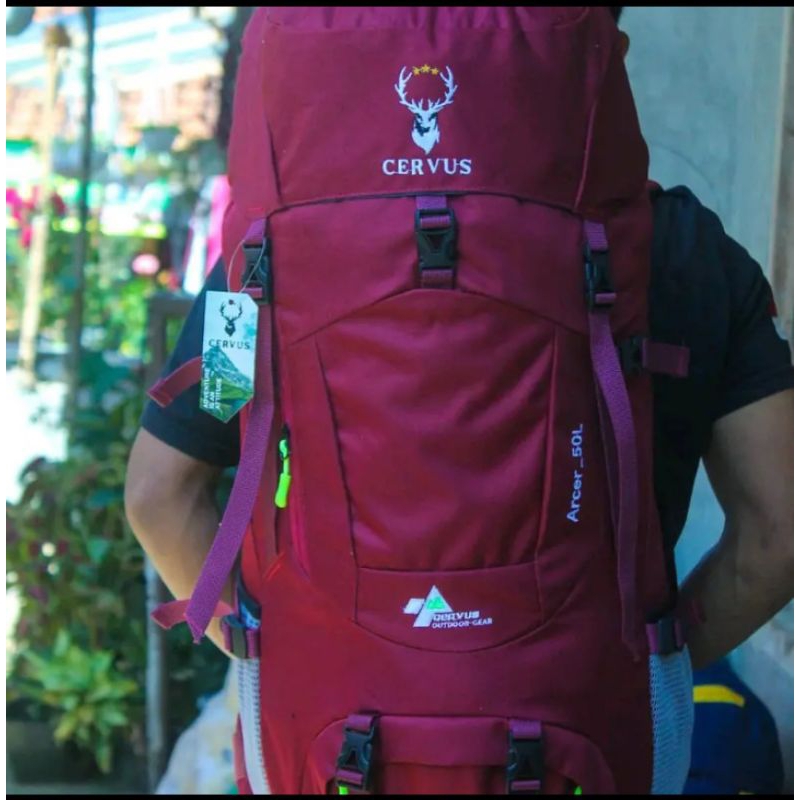 Jual Tas Carrier CERVUS ORI 50L Tas Ransel Gunung Di Lengkapi Fiber ...