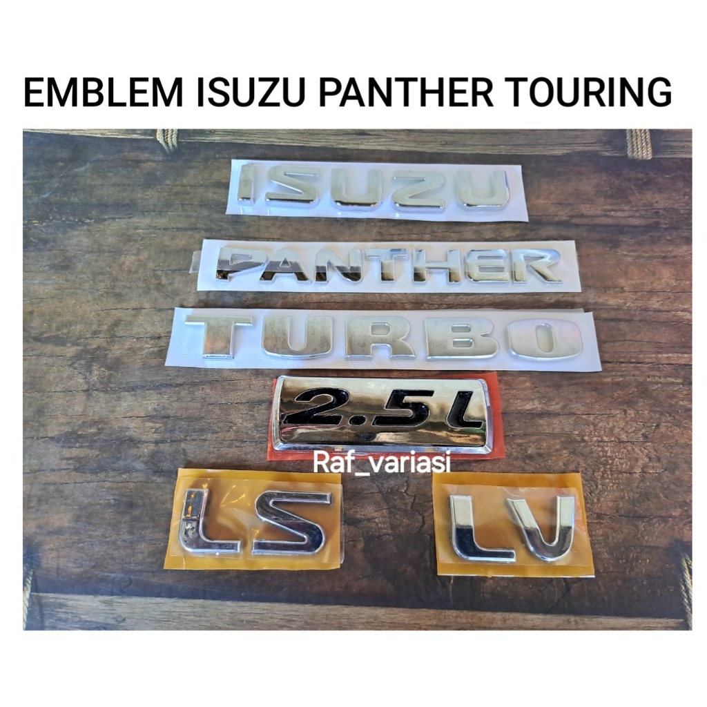 Jual Emblem Isuzu Panther turbo 2.5L / Emblem logo isuzu panther turbo ...