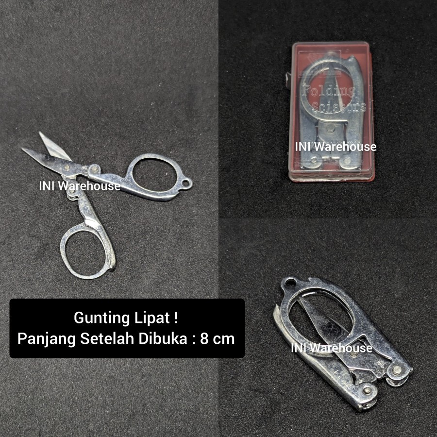 Jual Gunting Lipat Saku Mini Kecil Stainless Steel Folding Scissor ...