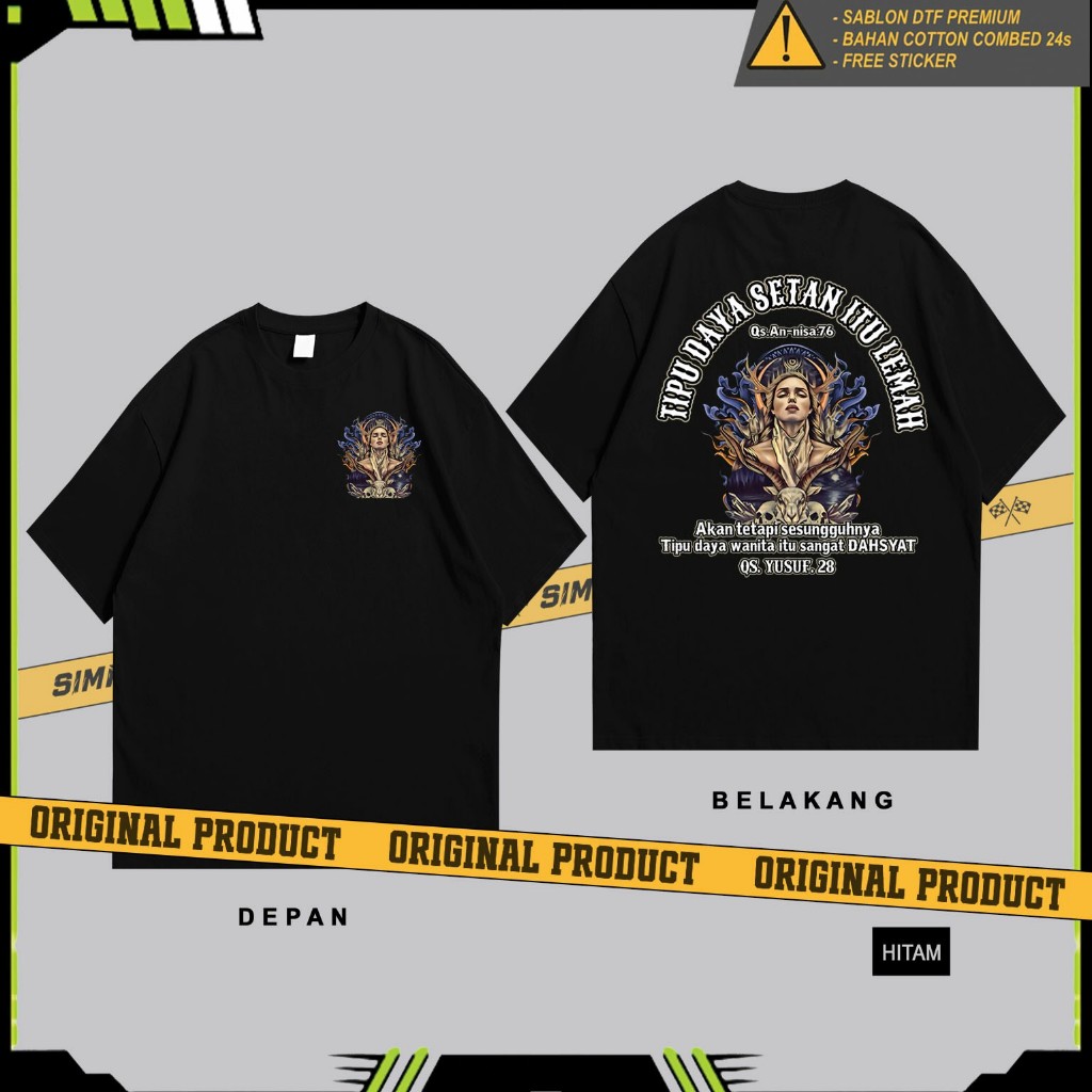 Jual KAOS TIPU DAYA SETAN ITU LEMAH AKAN TETAPI SESUNGGUHNYA TIPU DAYA ... Jual KAOS TIPU DAYA SETAN ITU LEMAH AKAN TETAPI SESUNGGUHNYA TIPU DAYA ...
