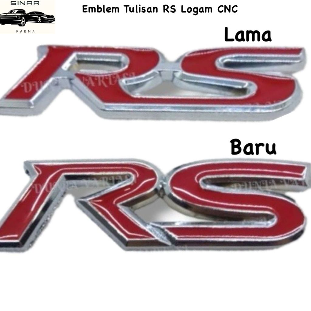 Jual EMBLEM LOGO RS OEM HONDA LOGAM CNC LAMBANG HONDA RS LAMA BARU ...