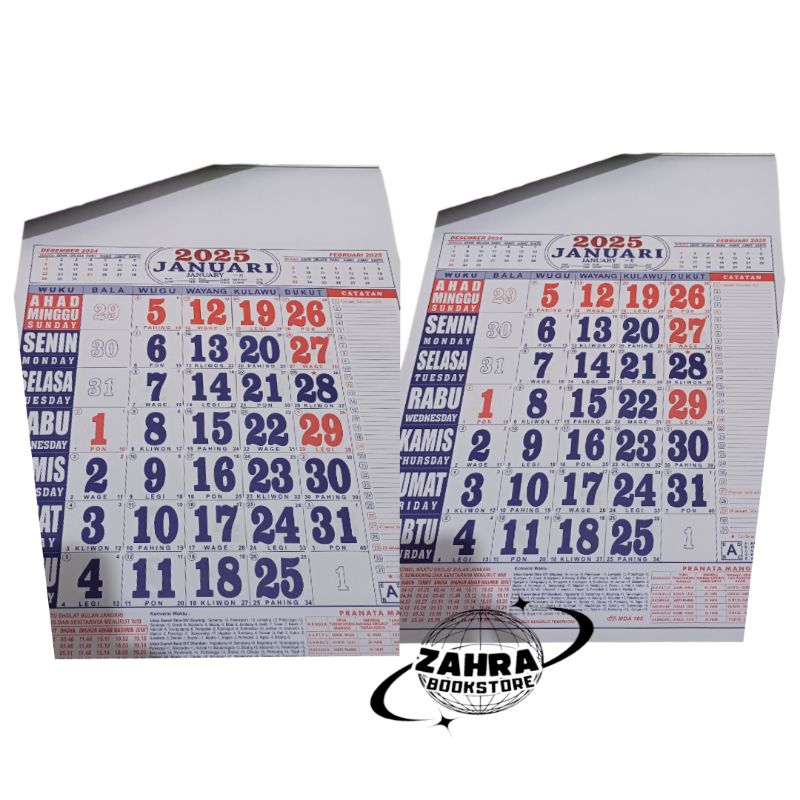Jual Kalender/ Calendar DINDING Lengkap 2025 UK 32*48 isi 12 Lembar by ...