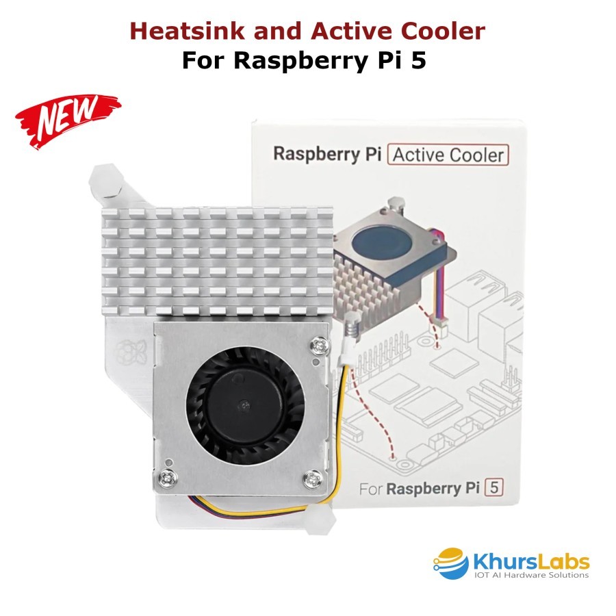 Jual Heatsink and Active Cooler Kipas Pendingin For Raspberry Pi 5 | Shopee Indonesia
