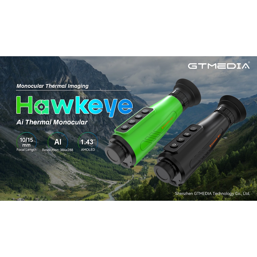 Jual Thermal Monocular Hawkeye Ai15 with infrared Nightvision Scope ...