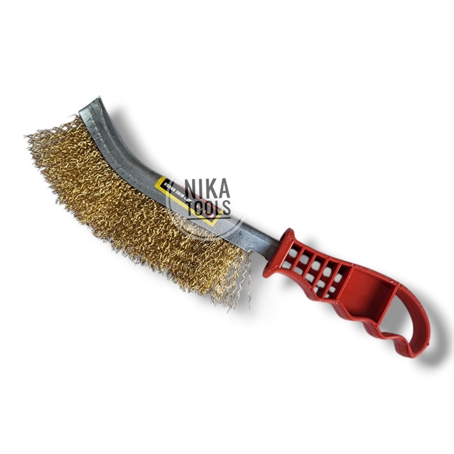 Jual Sikat Golok Las Kawat Kuningan Gagang Fiber Wire Brush | Shopee ...