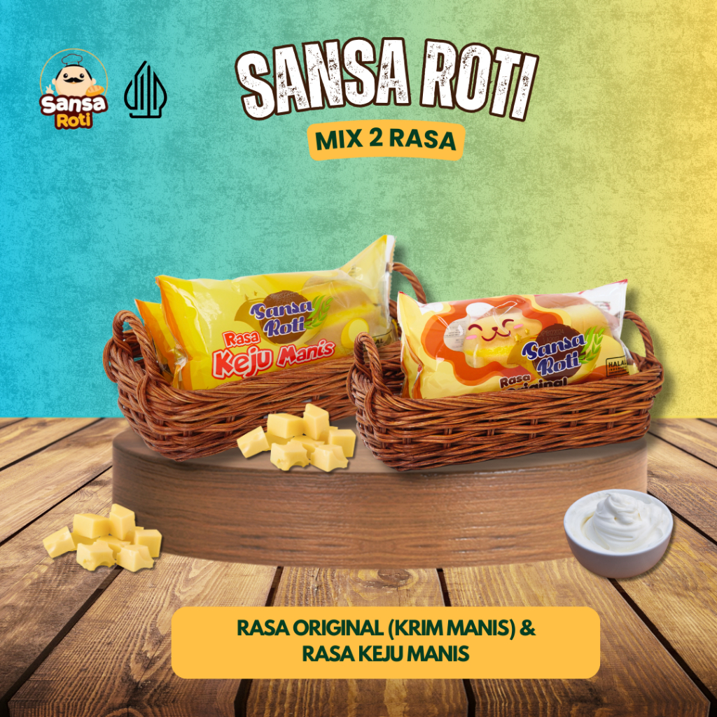 Jual Sansa Roti - Varian Mix 2 Rasa Original & Keju Manis | Shopee ...