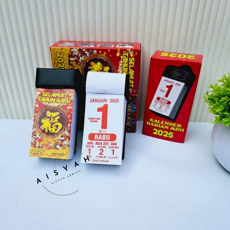 Jual kalender harian mini 2025 tanggalan 2025 harian sobek mini TH ...