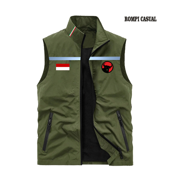 Jual Rompi Vest Pria | Rompi Formal Rompi PDI Perjuangan | Rompi Kasual ...