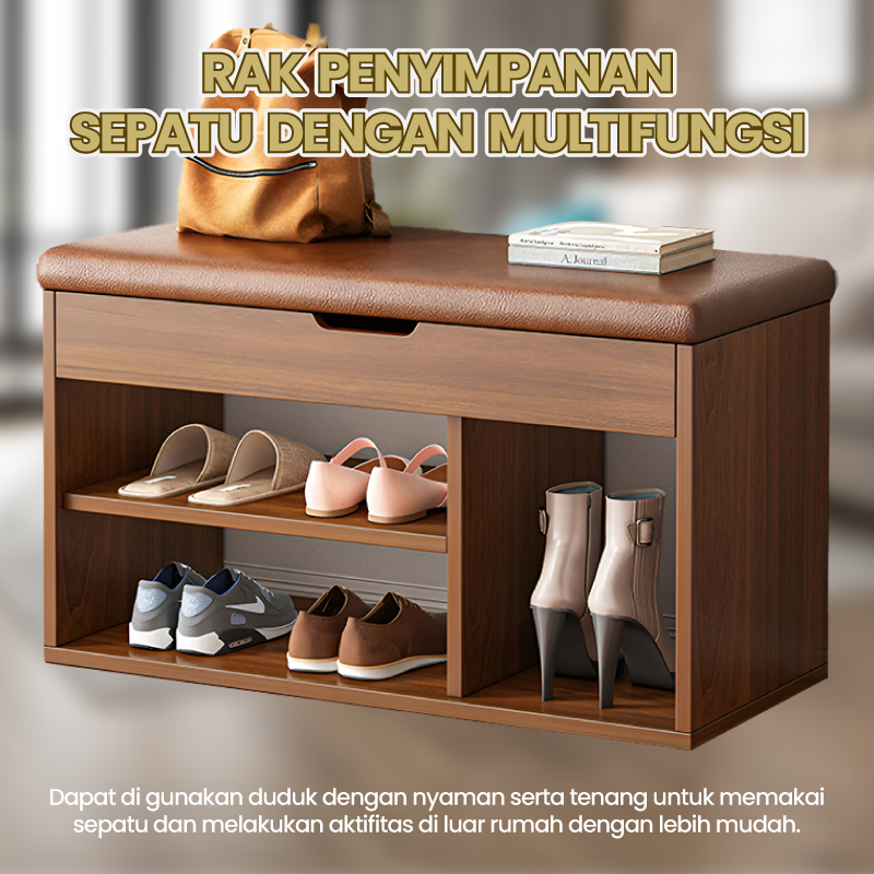 Jual Rak Sepatu bangku dengan penyimpanan Susun Rak Sepatu XJ-4 ...