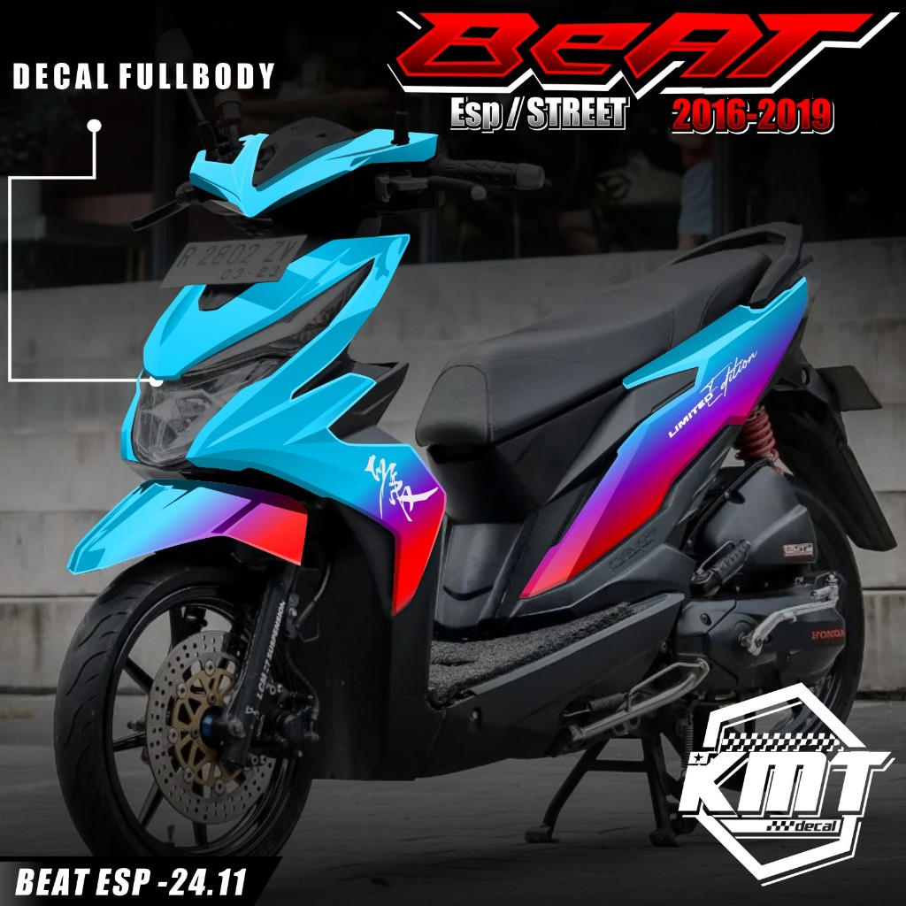 Jual Decal Sticker Skotlet Variasi Beat ESP STREET 2016 2017 2018 2019 ...