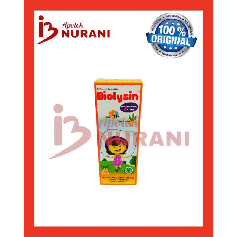 Jual BIOLYSIN SIRUP 100ML UNTUK MULTIVITAMIN DAN NAFSU MAKAN ANAK ...