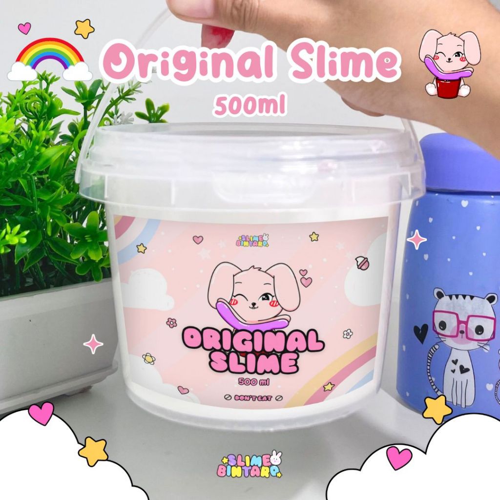 Jual ORIGINAL SLIME 500 ML BY SLIME BINTARO || SLIME MURAH | Shopee ...