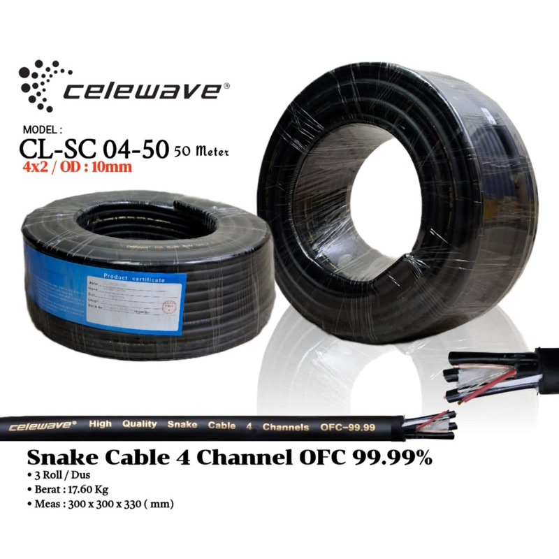 Jual kabel snake crimson 4channel CL-SC4-100 harga ecer permeter ...