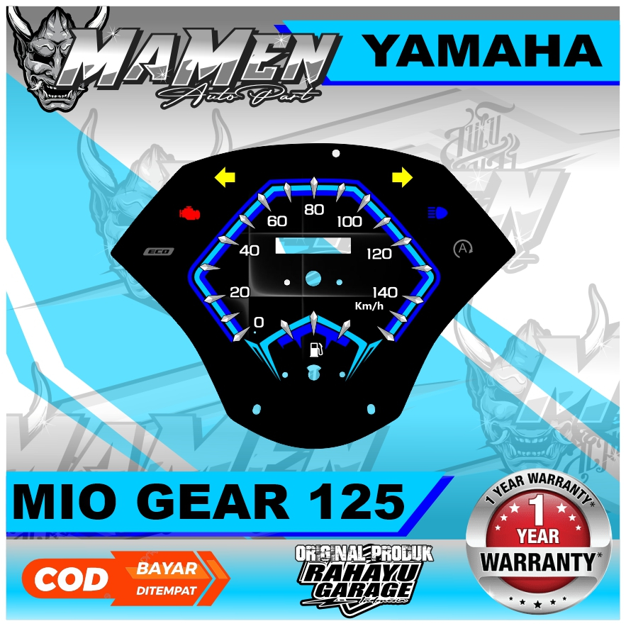 Jual PAPAN SPEEDOMETER CUSTOM YAMAHA MIO GEAR 125 ISS DAN NON ISS ...