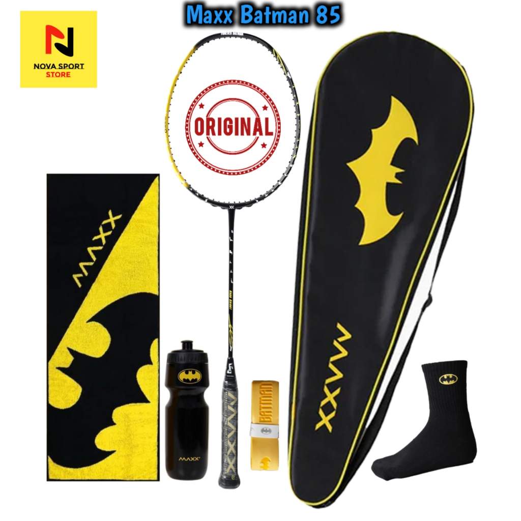 Jual Raket Badminton Maxx Batman 85 Dark Knight | Shopee Indonesia