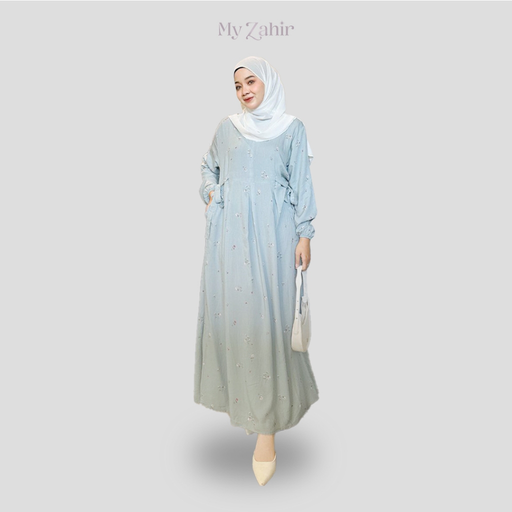 Jual My Zahir Dhewinda Dress Busui Friendly Bahan Rayon Viscose Size M-XXL | Shopee Indonesia