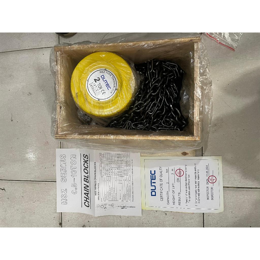 Jual Chain Block Type Round 2 TON X 3 METER Chain Hoist Katrol Kerekan ...