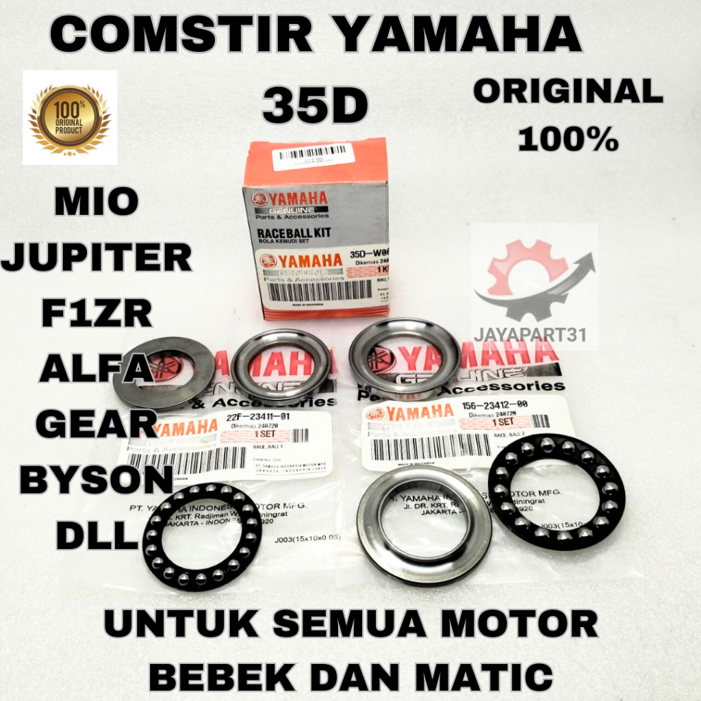 Jual KOMSTIR COMSTIR YAMAHA 35D ASLI 100% YGP SEMUA MOTOR YAMAHA BEBEK ...