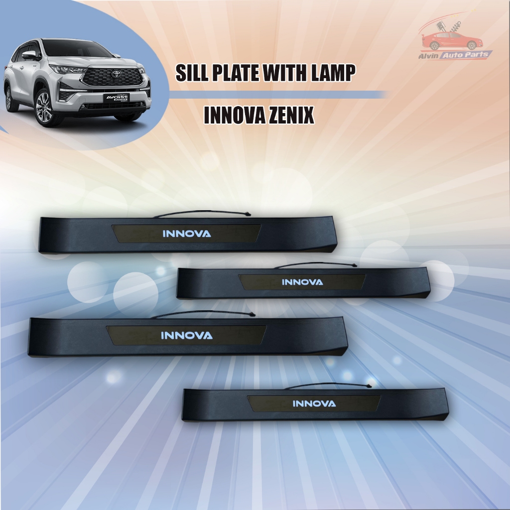 Jual SILLPLATE SAMPING WITH LAMP INNOVA ZENIX / SCUFF PLATE INNOVA ...