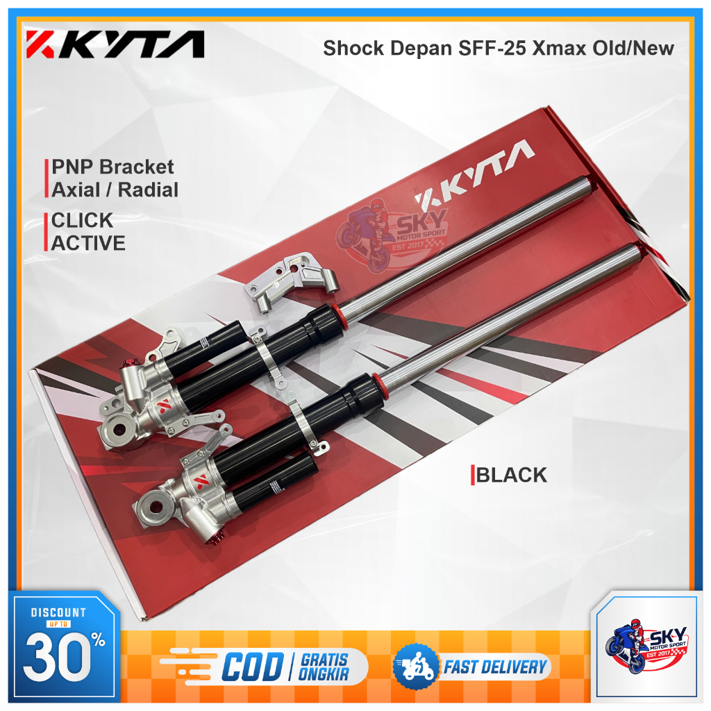 Jual Shock Depan Suspensi KYTA KTC Xmax Old Connected Bracket Axial ...